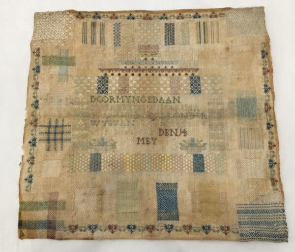 Discovering a Dutch sampler : Zenzie Tinker